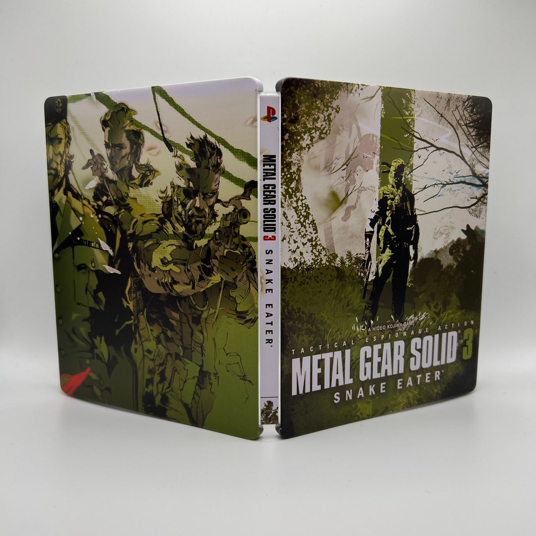 Metal Gear Solid 3: Snake Eater Custom Made Steelbook Case for Ps3/ps4 ...