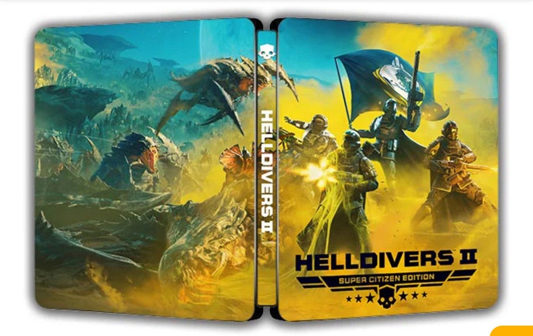 HELLDIVERS 2 Custom Made Steelbook Case Only for Ps4/ps5/xbox no Game ...