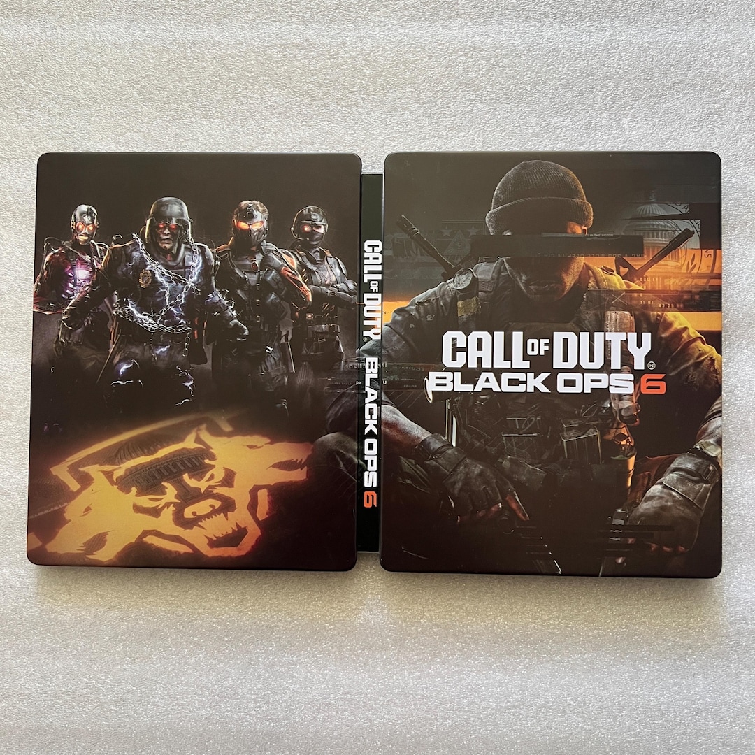 Call of Duty Black OPS 6 Custom Made Steelbook Case Only for Ps4/ps5 ...