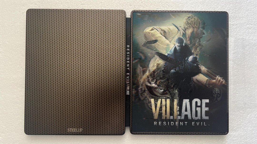 Resident Evil Village Steelup Collector Case V3 With 3D Card for Ps4 ...