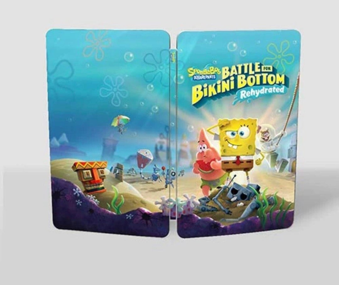 Spongebob Squarepants Custom Made Steelbook for Nintendo Switch no Game ...