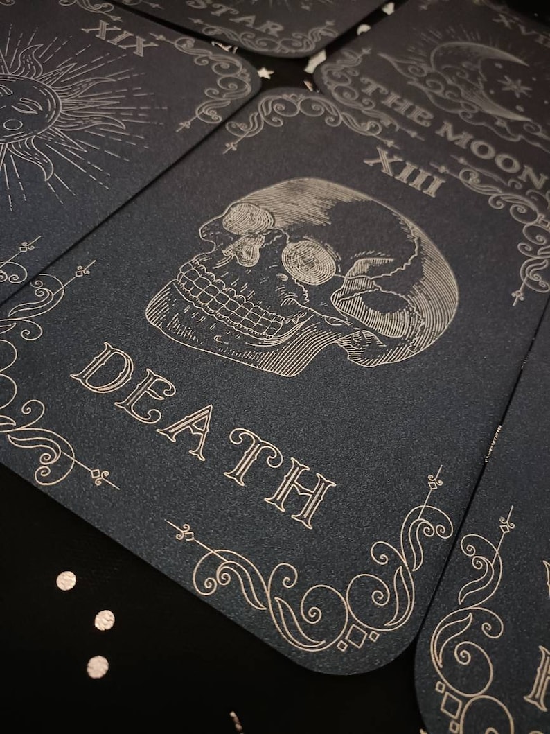 A5 Gothic Tarot Card Wedding Table Name Cards Alternative | Etsy
