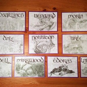 Themed Sketch Style Table Name Cards - Etsy