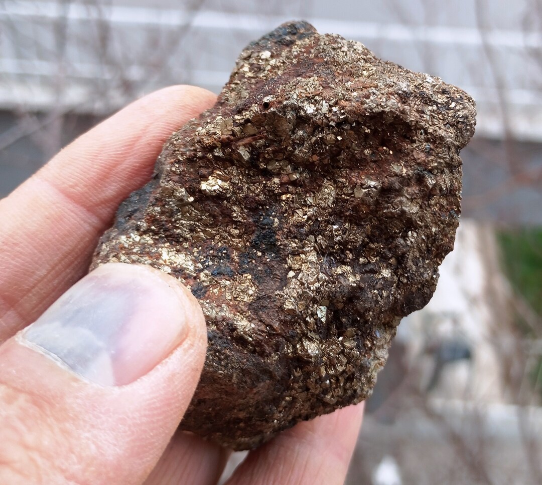 Small Rough Pyrite Crystal Cluster Specimen - Etsy