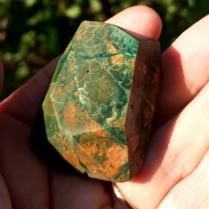 Mirror Polished Marvelous Dark Green Chrysopal , Nickel Opal - Etsy