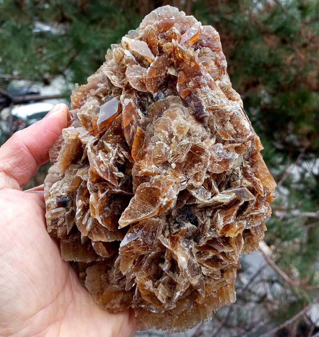 2,5 Lb Big Golden Selenite Crystal Cluster Uv Reactive - Etsy