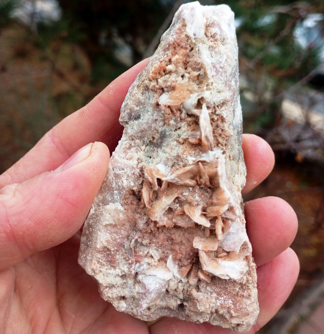 Pink Bladed Barite Crystal Cluster - Etsy