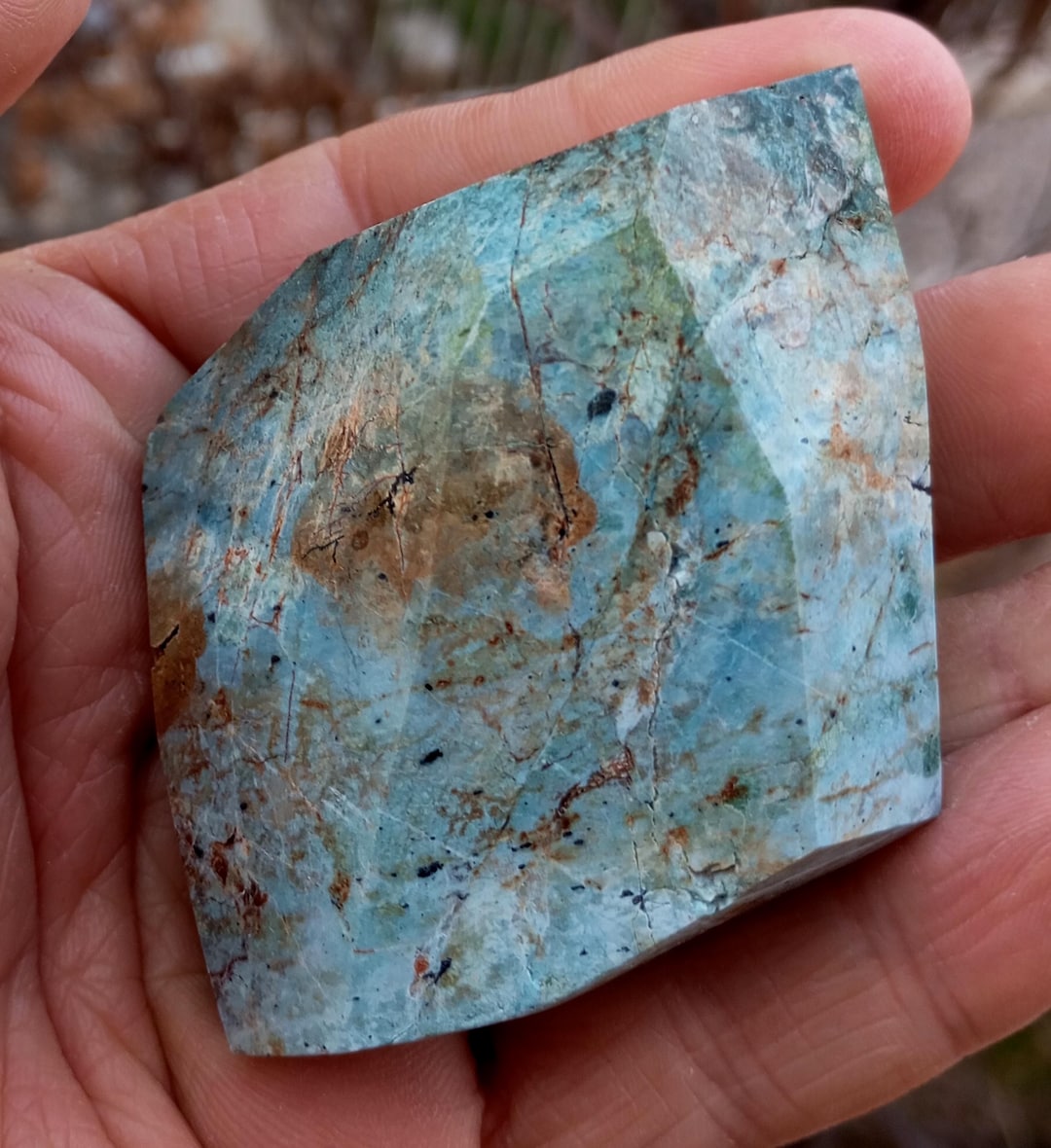 Blue Laterite Cobalt Ore, Polished Gemstone Specimen - Etsy