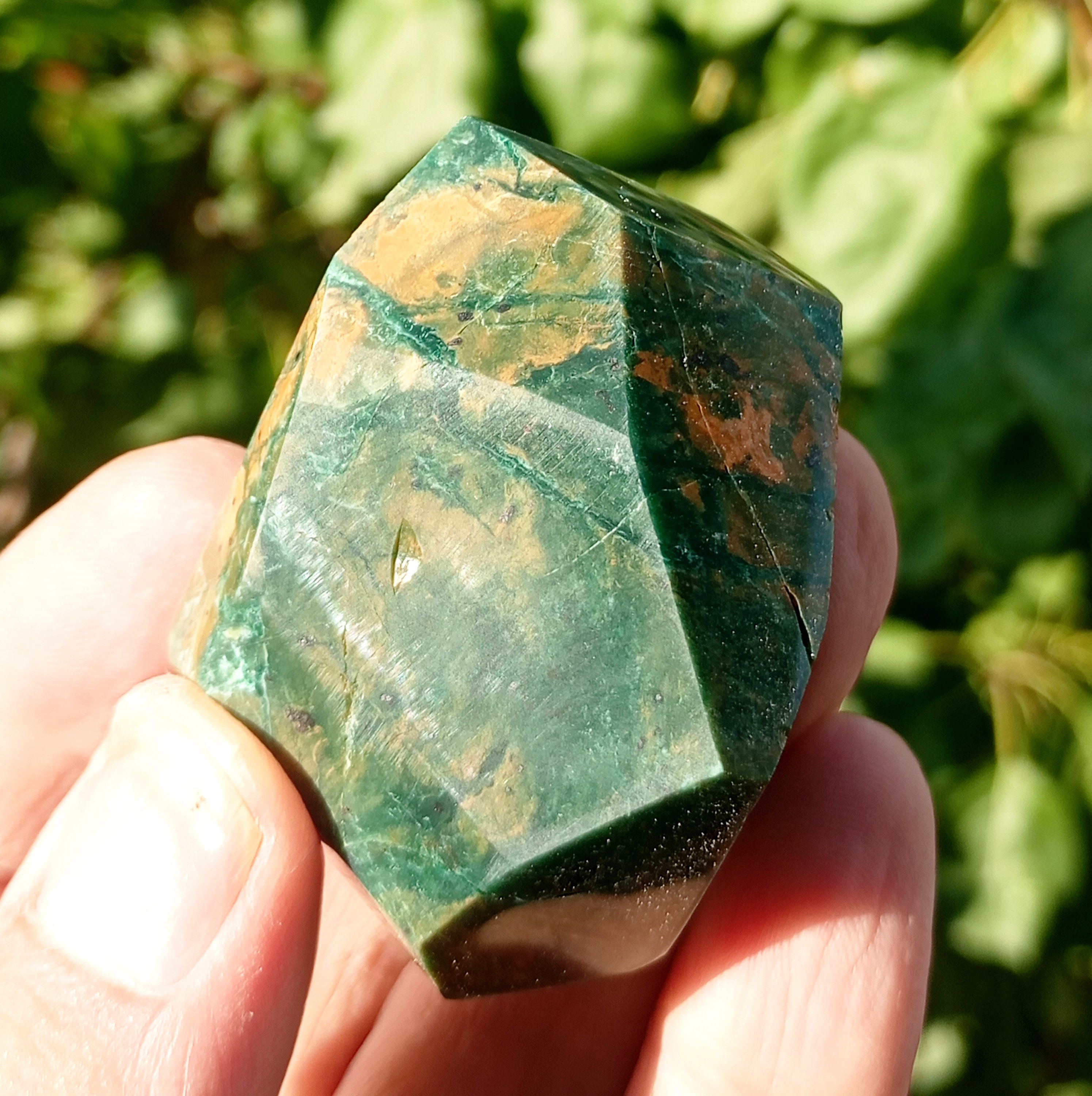 Mirror Polished Marvelous Dark Green Chrysopal , Nickel Opal - Etsy