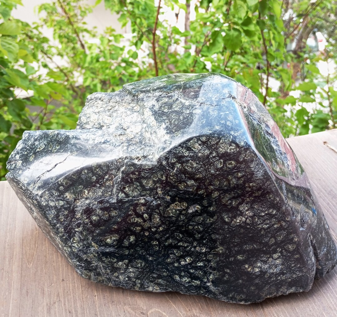 Big Natural Polished Snake Skin Serpentine - Etsy