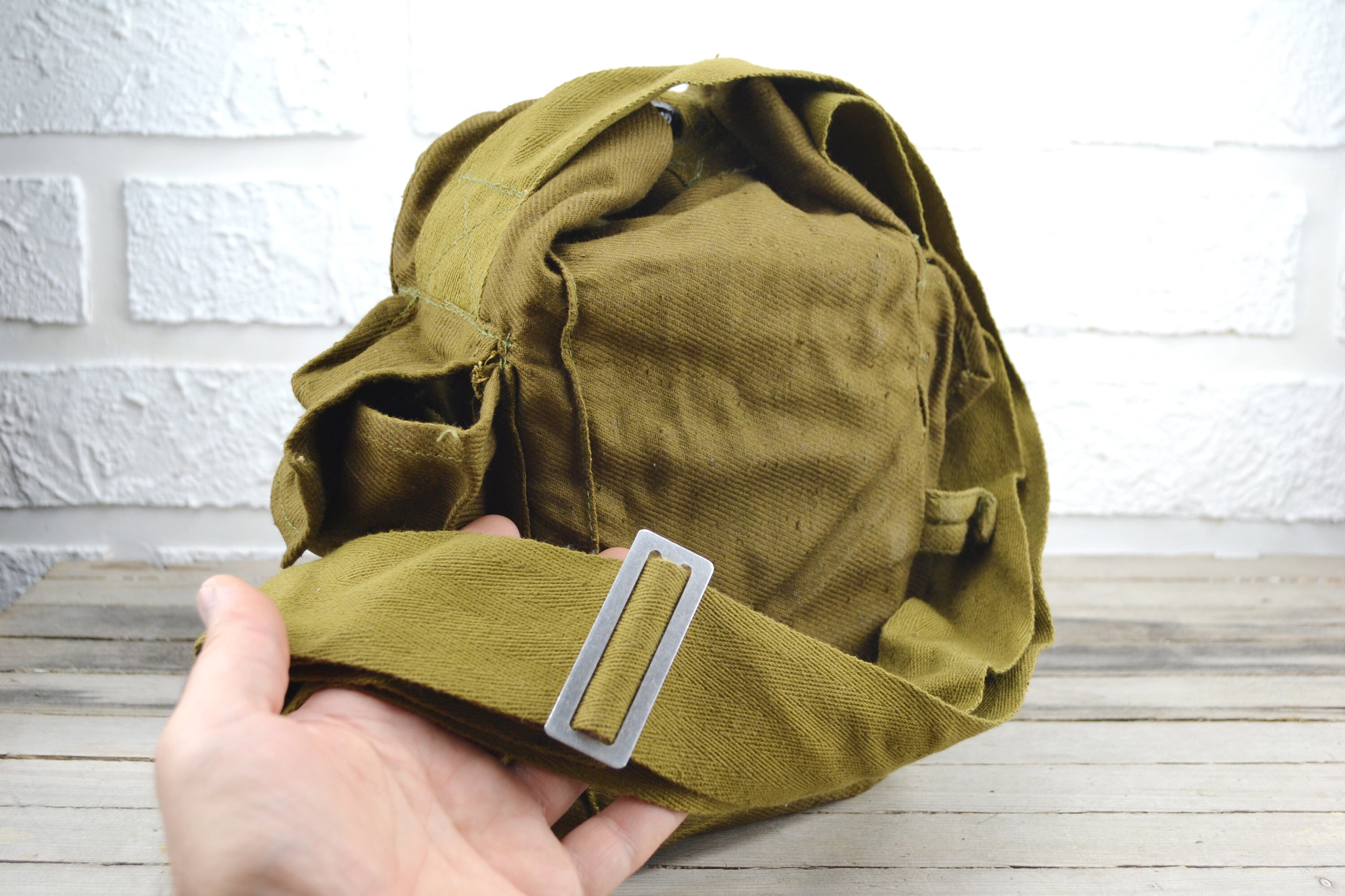 NOS Soviet Military Bag for a Gas Mask EDC Bag. Red Army Bag . Military ...