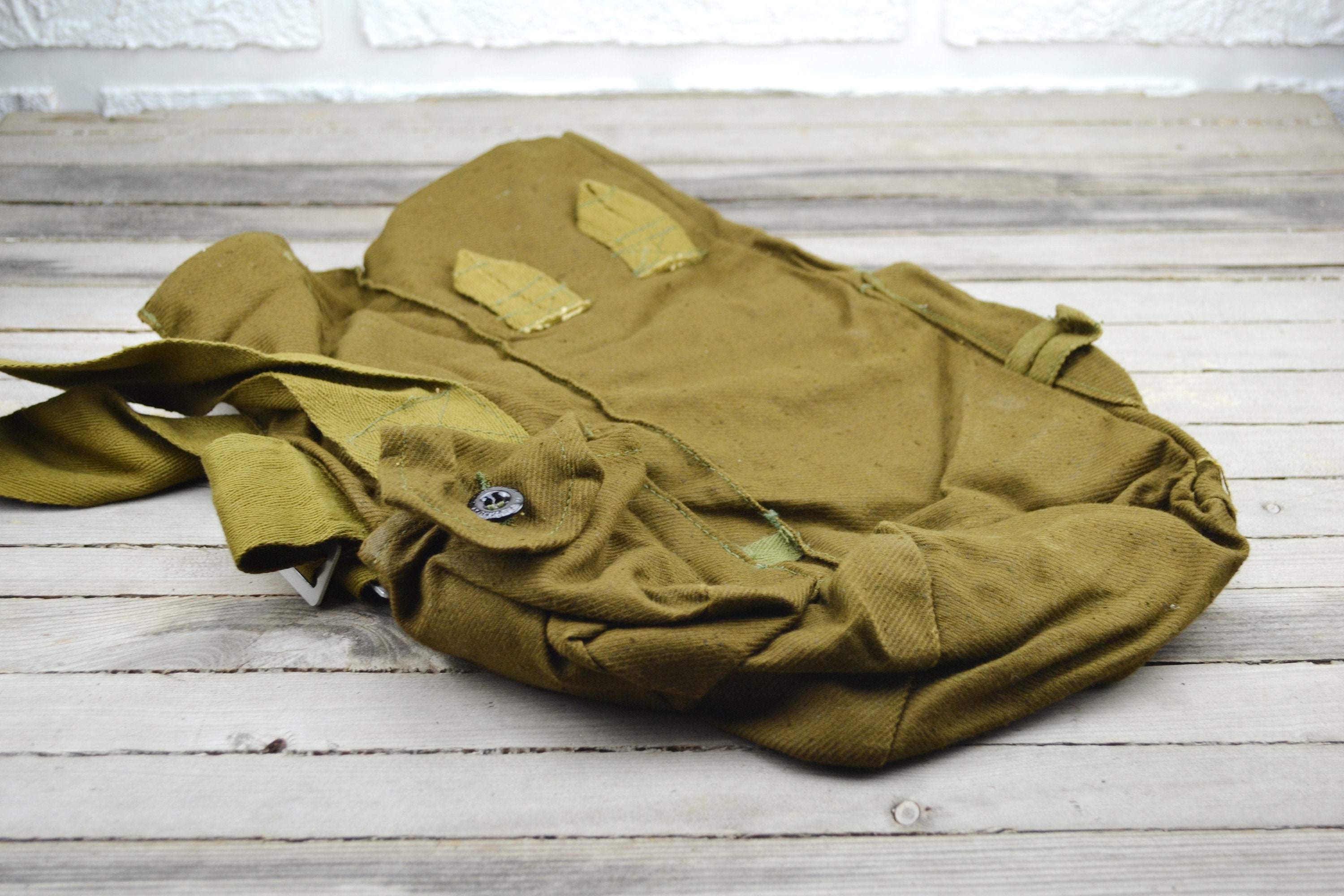 NOS Soviet Military Bag for a Gas Mask EDC Bag. Red Army Bag . Military ...