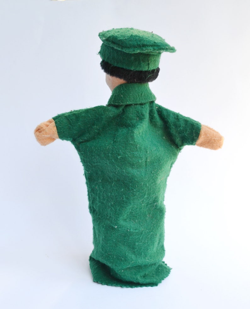 Rare Antique Hand Puppet Sergeant . Vintage Hand Puppet . Hand - Etsy