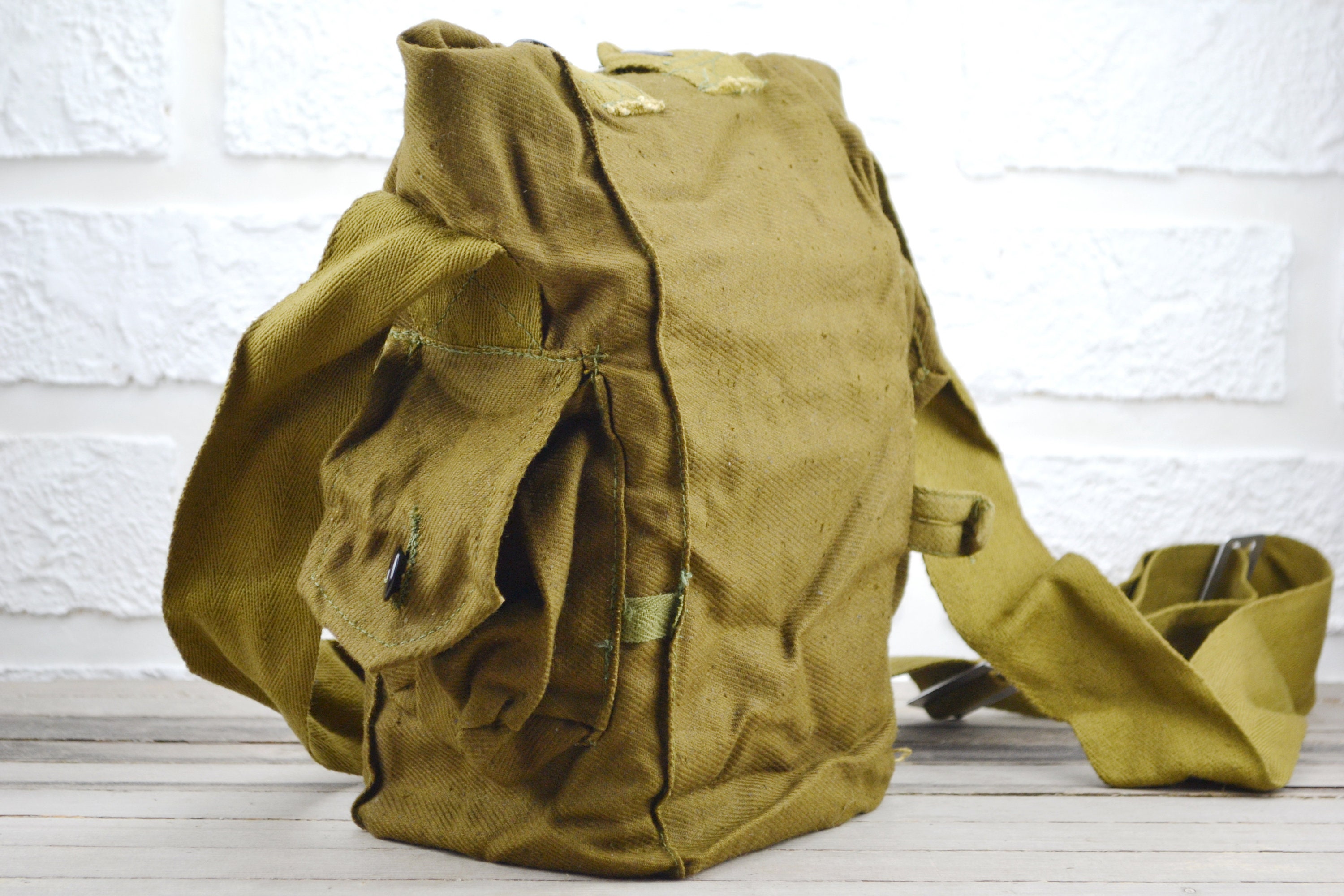 NOS Soviet Military Bag for a Gas Mask EDC Bag. Red Army Bag . Military ...