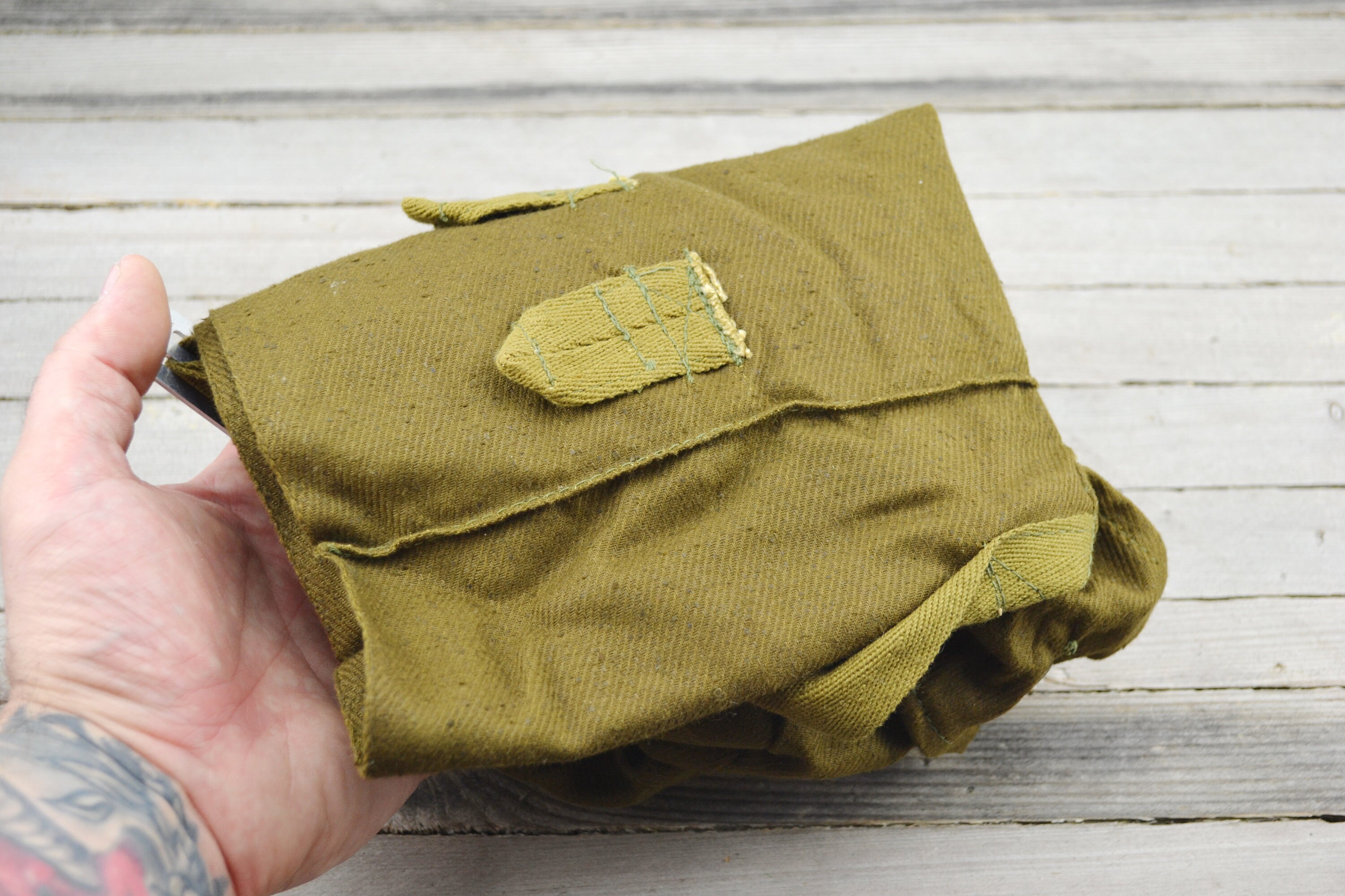 NOS Soviet Military Bag for a Gas Mask EDC Bag. Red Army Bag . Military ...