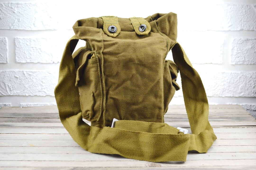 NOS Soviet Military Bag for a Gas Mask EDC Bag. Red Army Bag . Military ...