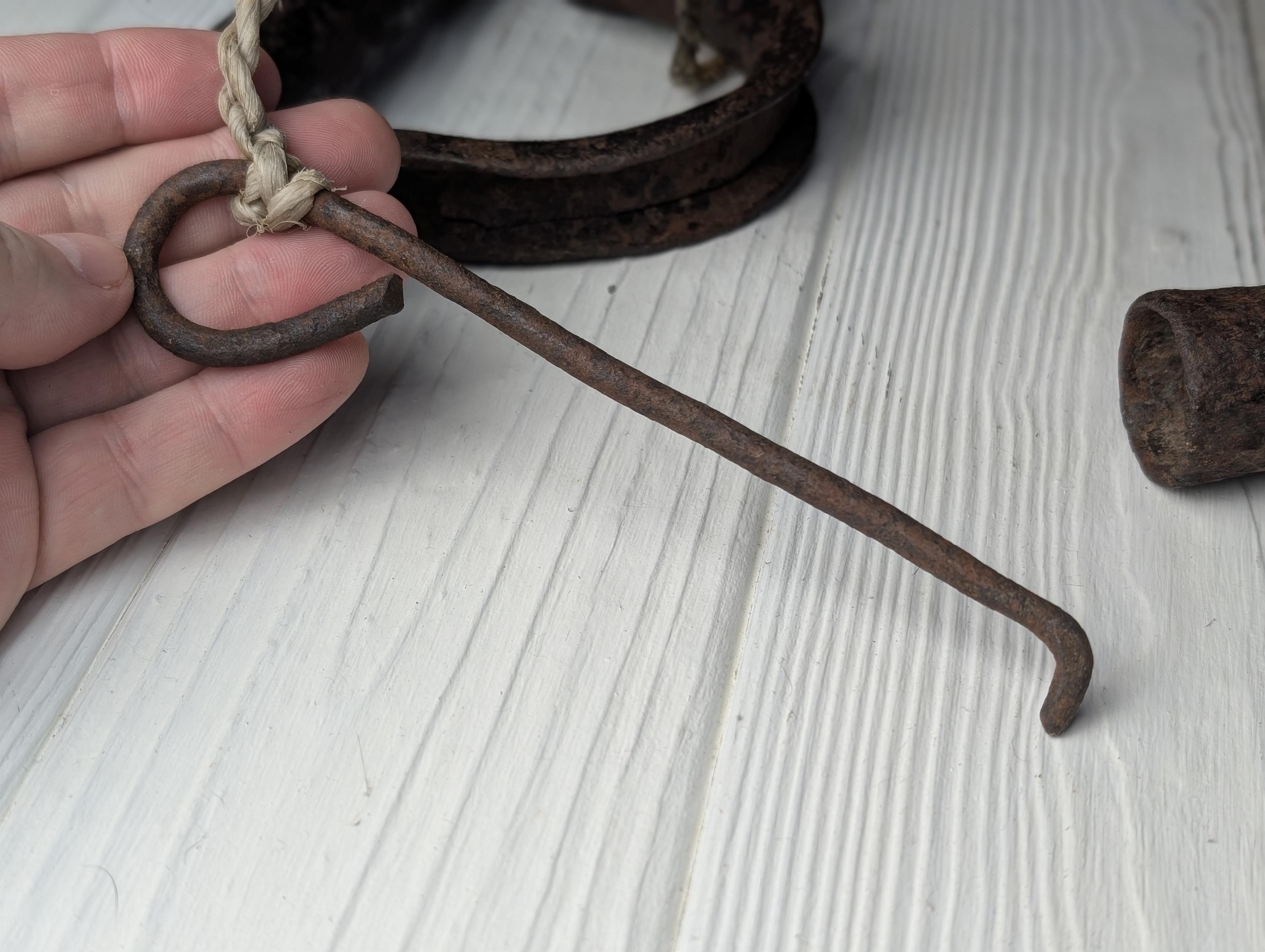 Antique Forged Iron Shackles – 18th-19th Century Hand Forged Artifact ...