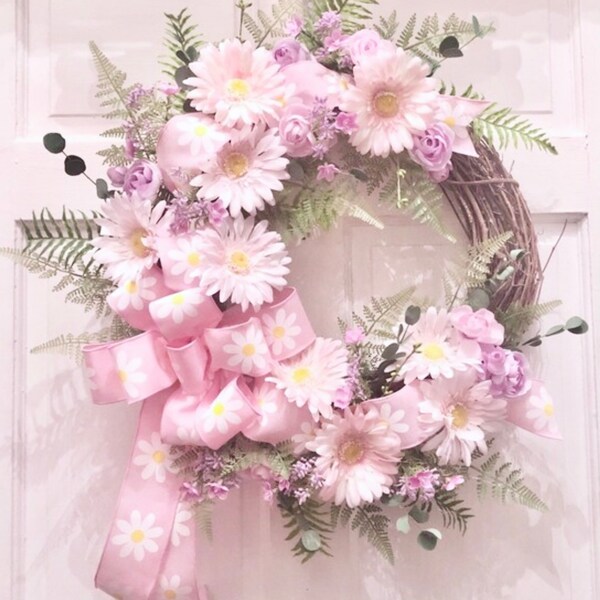 Daisy Wreath - Etsy
