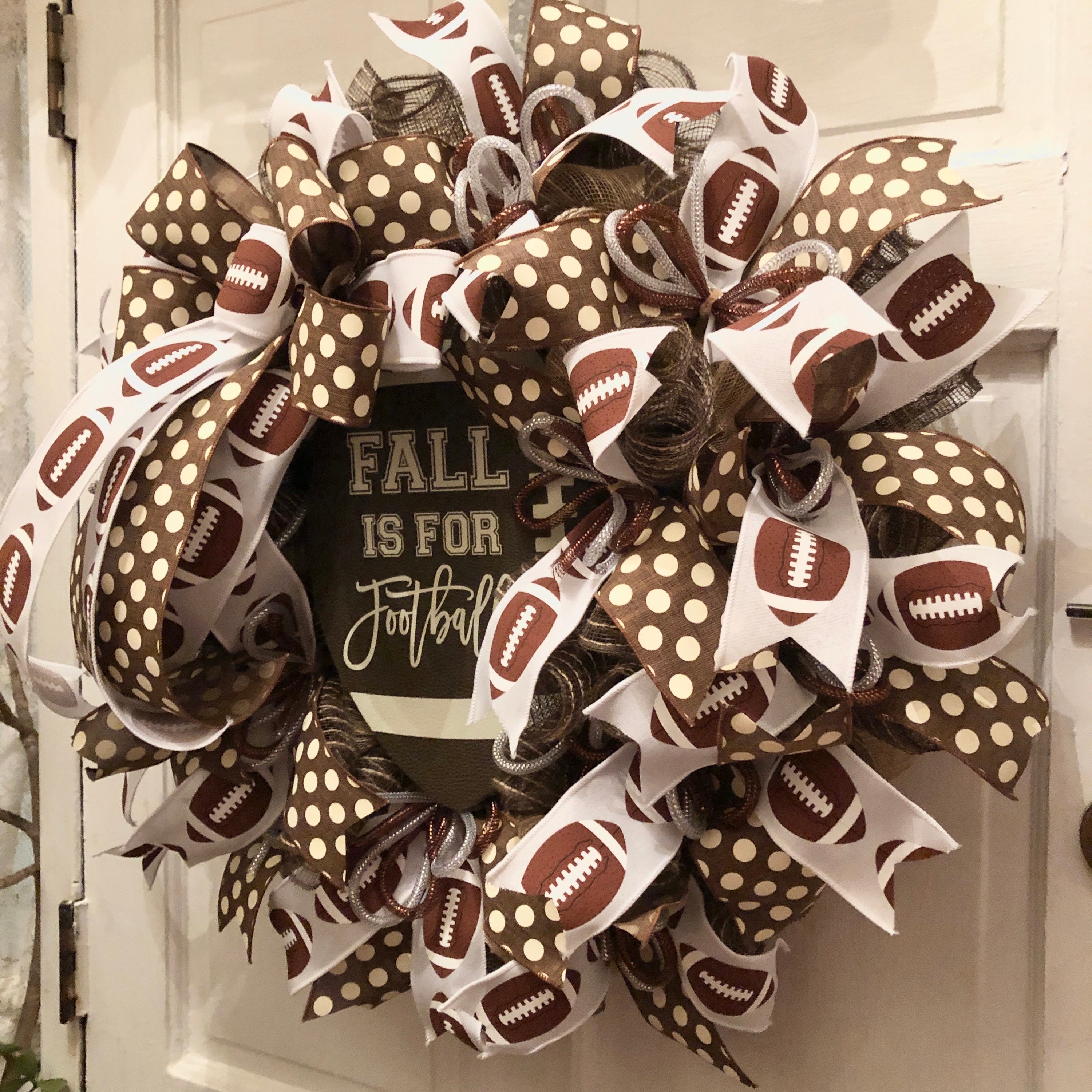 Football Wreath Porch Decor Sports Wreath Football Decor - Etsy Canada