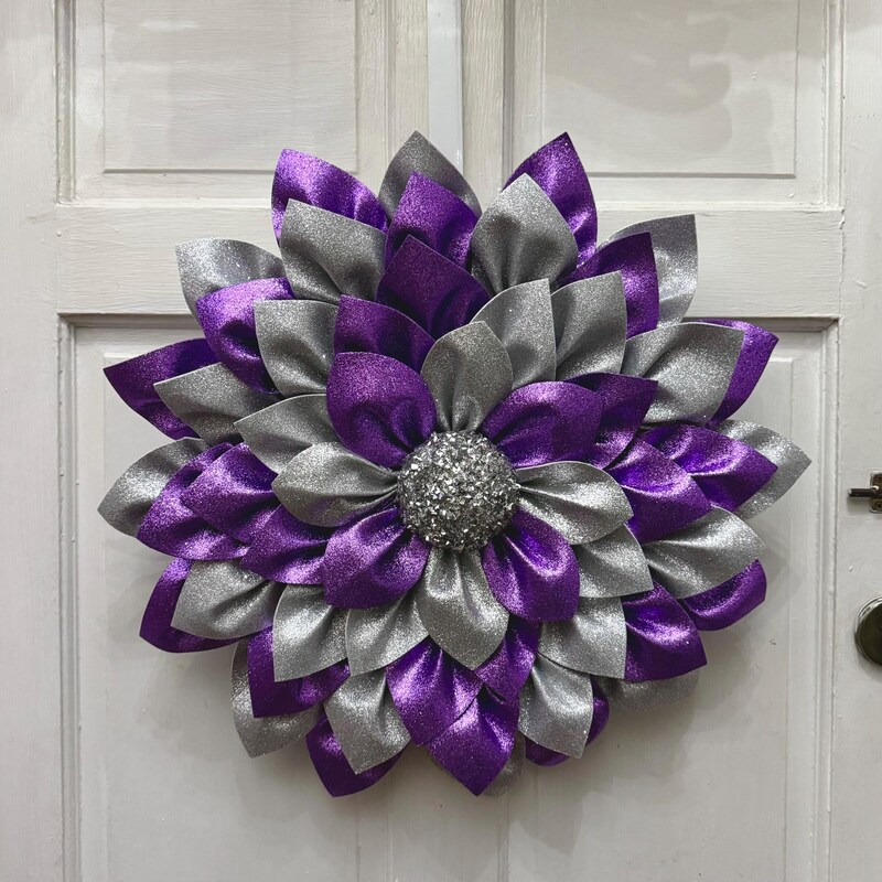Purple Wreath - Etsy