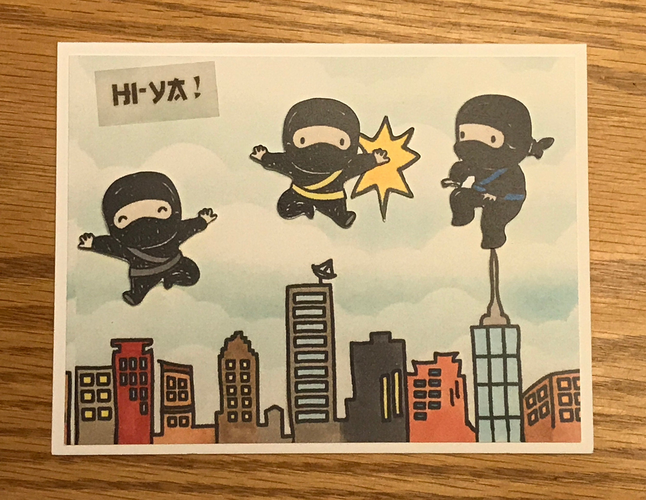 Ninja Card - Etsy