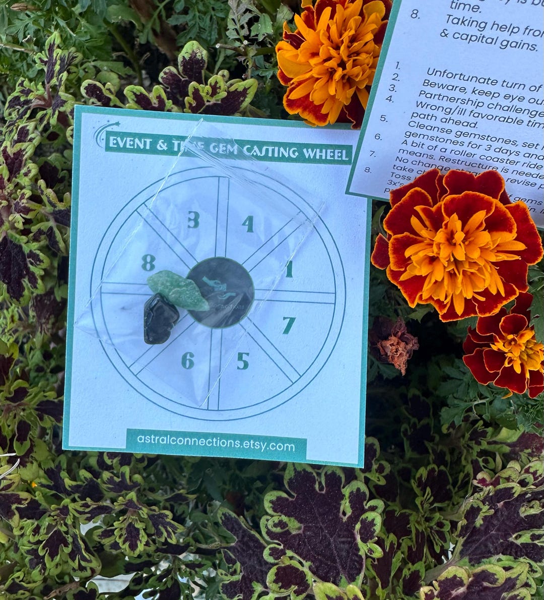 Gem Casting Wheel for Money & Success Predictions - Games - Etsy