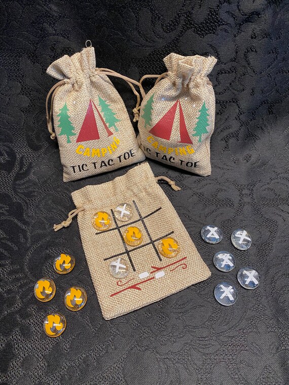Travel Tic Tac Toe Camping Theme | Etsy
