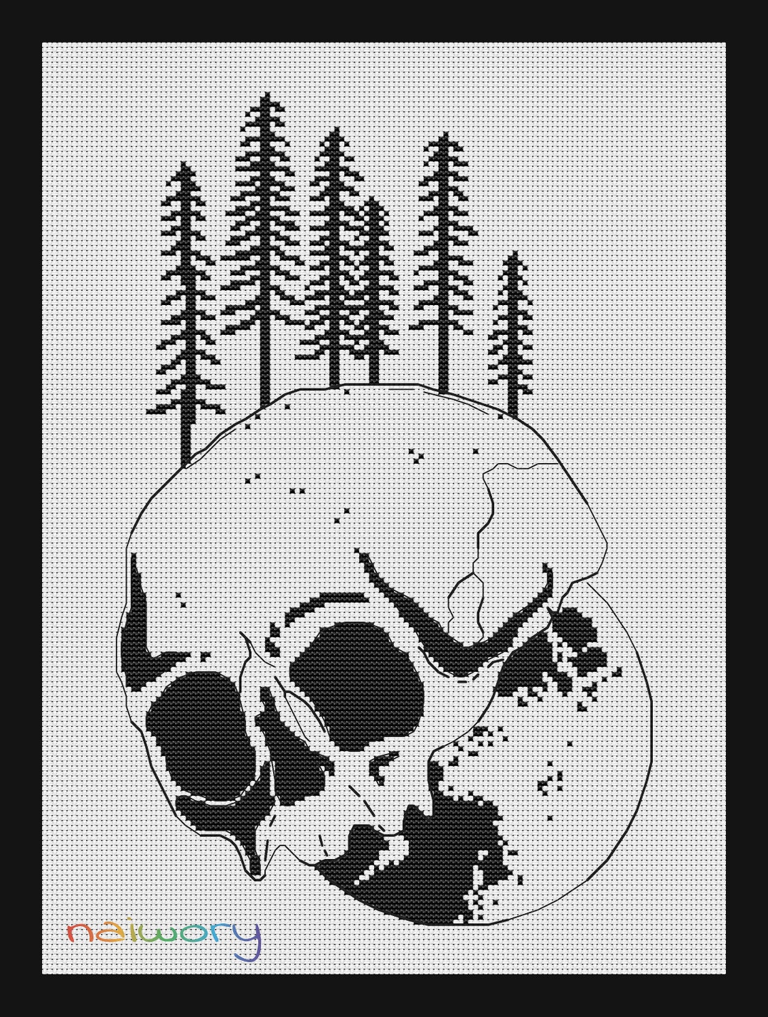 Moon's Sorrow Cross Stitch Pattern - Etsy