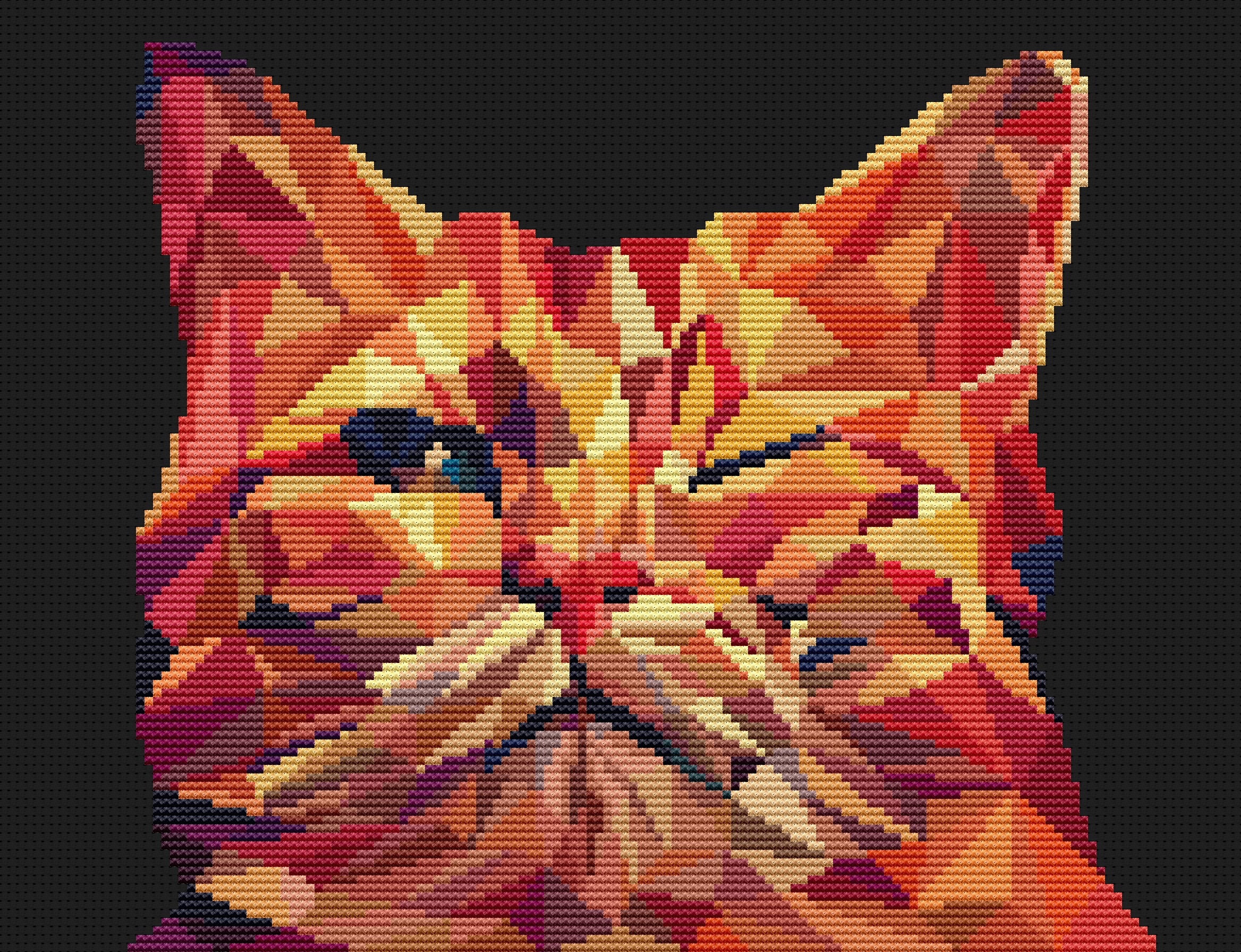 The Cool Cat Cross Stitch Pattern - Etsy