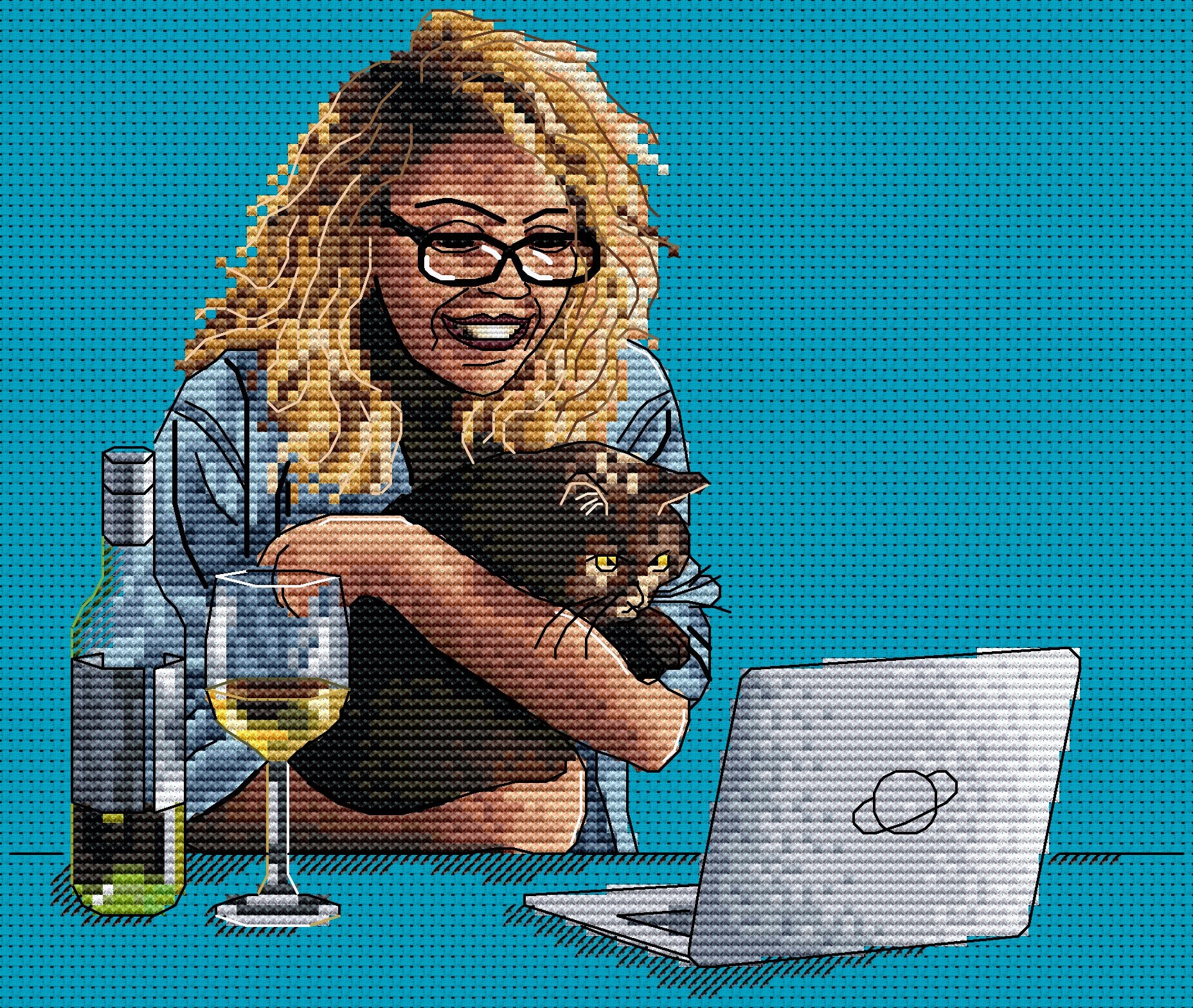 Introvert's Paradise Cross Stitch Pattern - Etsy