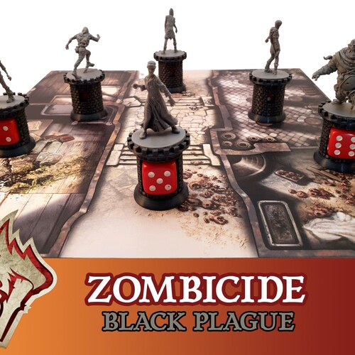 Zombicide Black Plague 4x Token Holder Board Game | Etsy