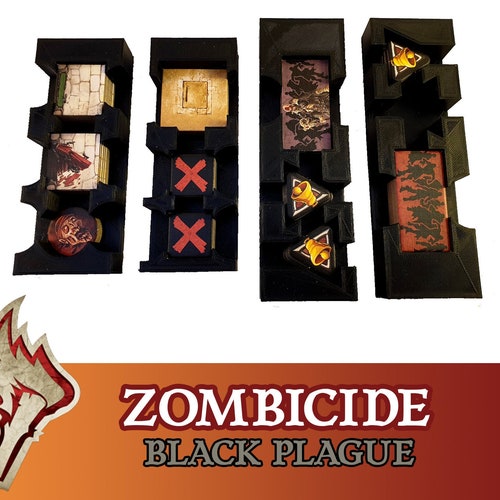 Zombicide Black Plague 4x Token Holder Board Game - Etsy