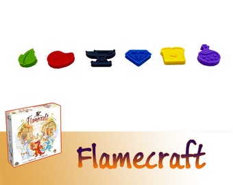 217 Wood Game Tokens for Flamecraft, Flamecraft Upgrade, Goods Tokens ...