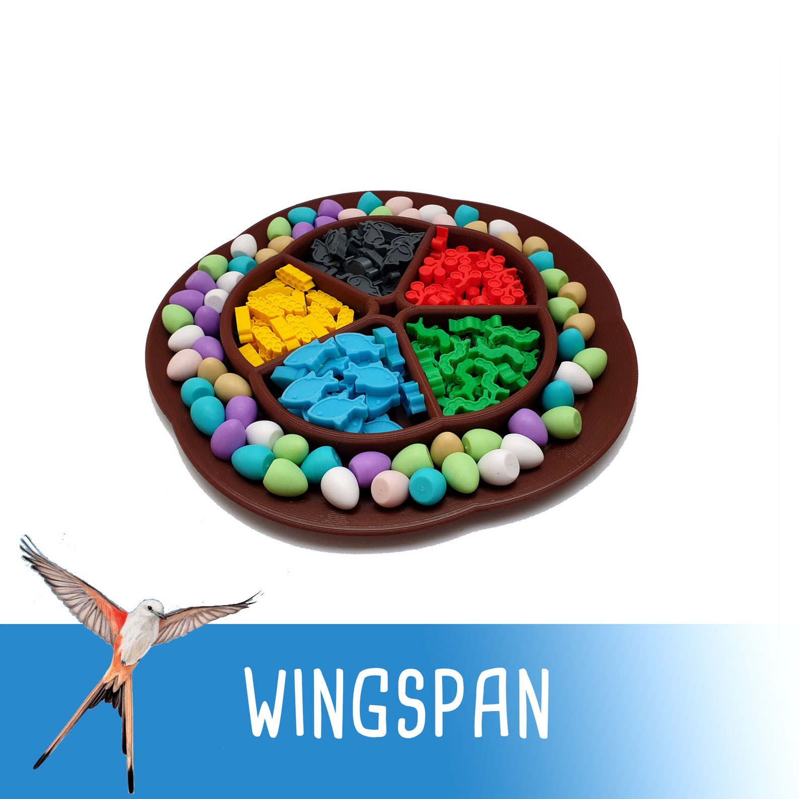 Wingspan Egg Food Token Tray Board Game - Etsy