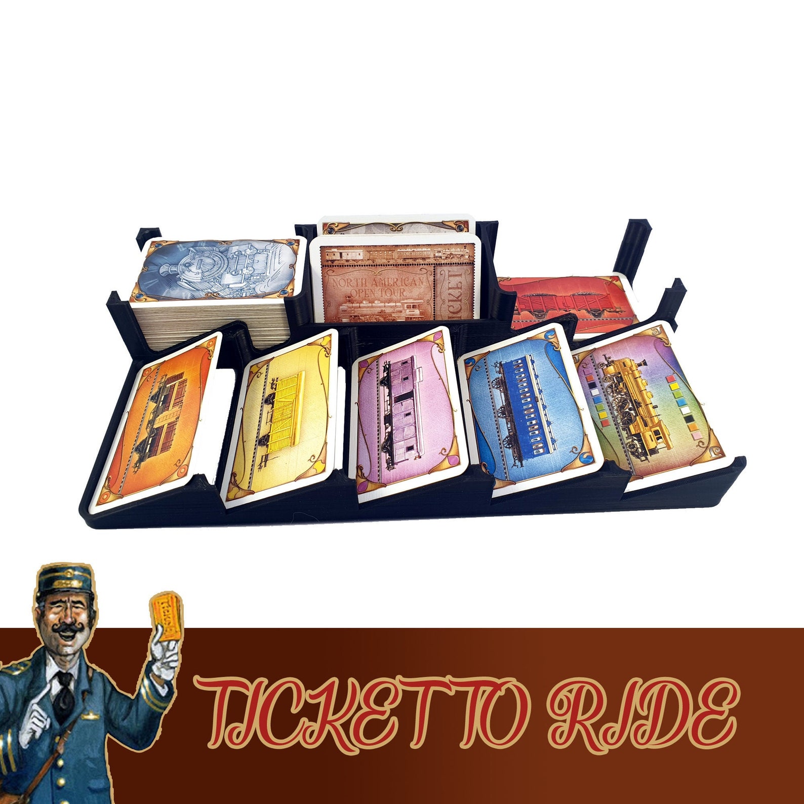 Ticket to Ride Deluxe Card Tray Deck of Cards Board Game | Etsy