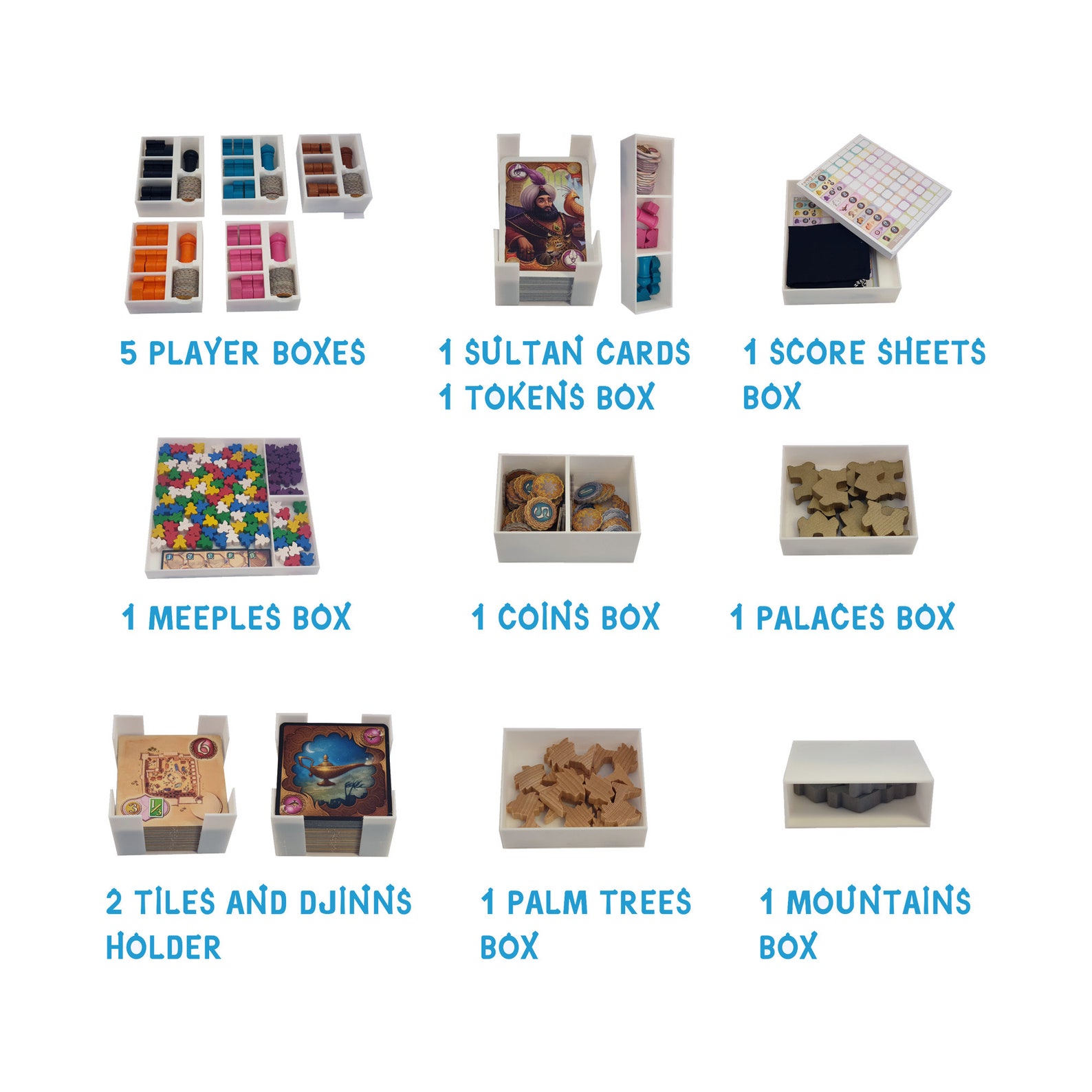 Five Tribes + Expansions Board Game Insert - Etsy