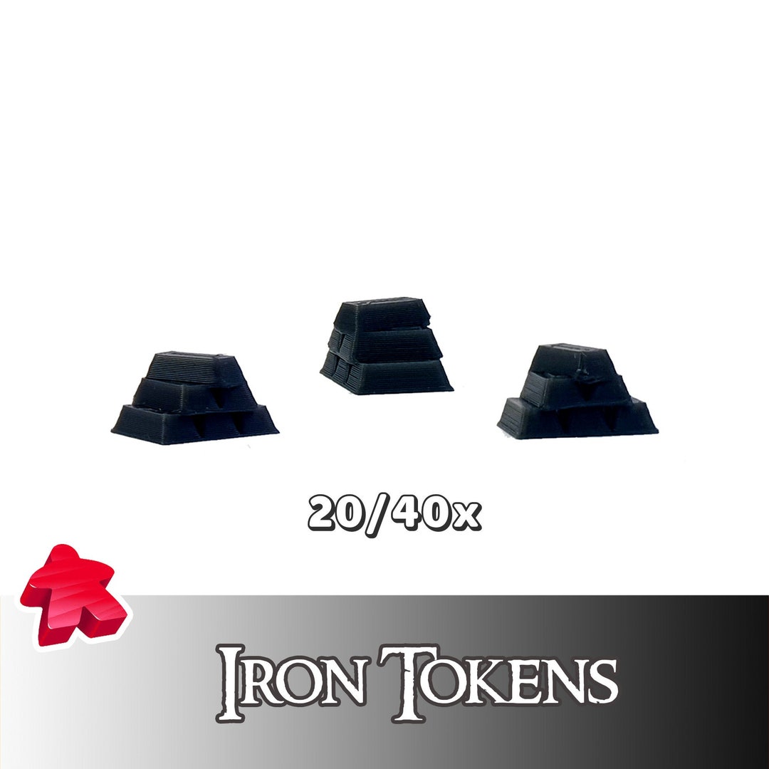 20/40x Deluxe Iron Resource Tokens Board Game - Etsy