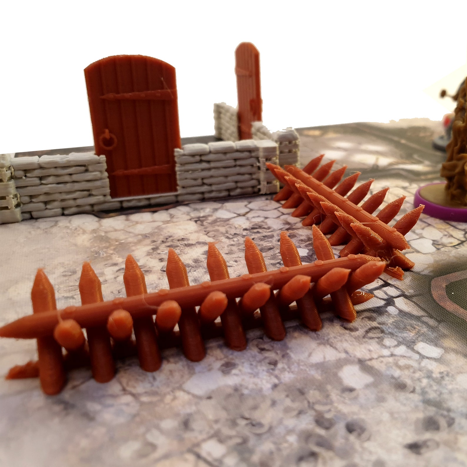 Zombicide Black Plague Green Horde 12x Wooden Spike Barricades Board ...