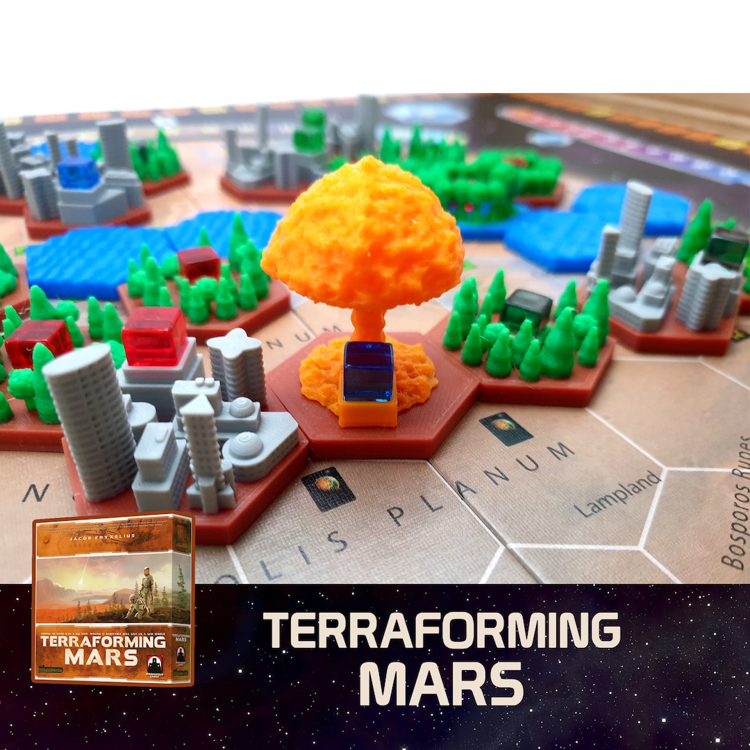 Terraforming Mars Nuclear Zone Nuke Tile Board Game - Etsy