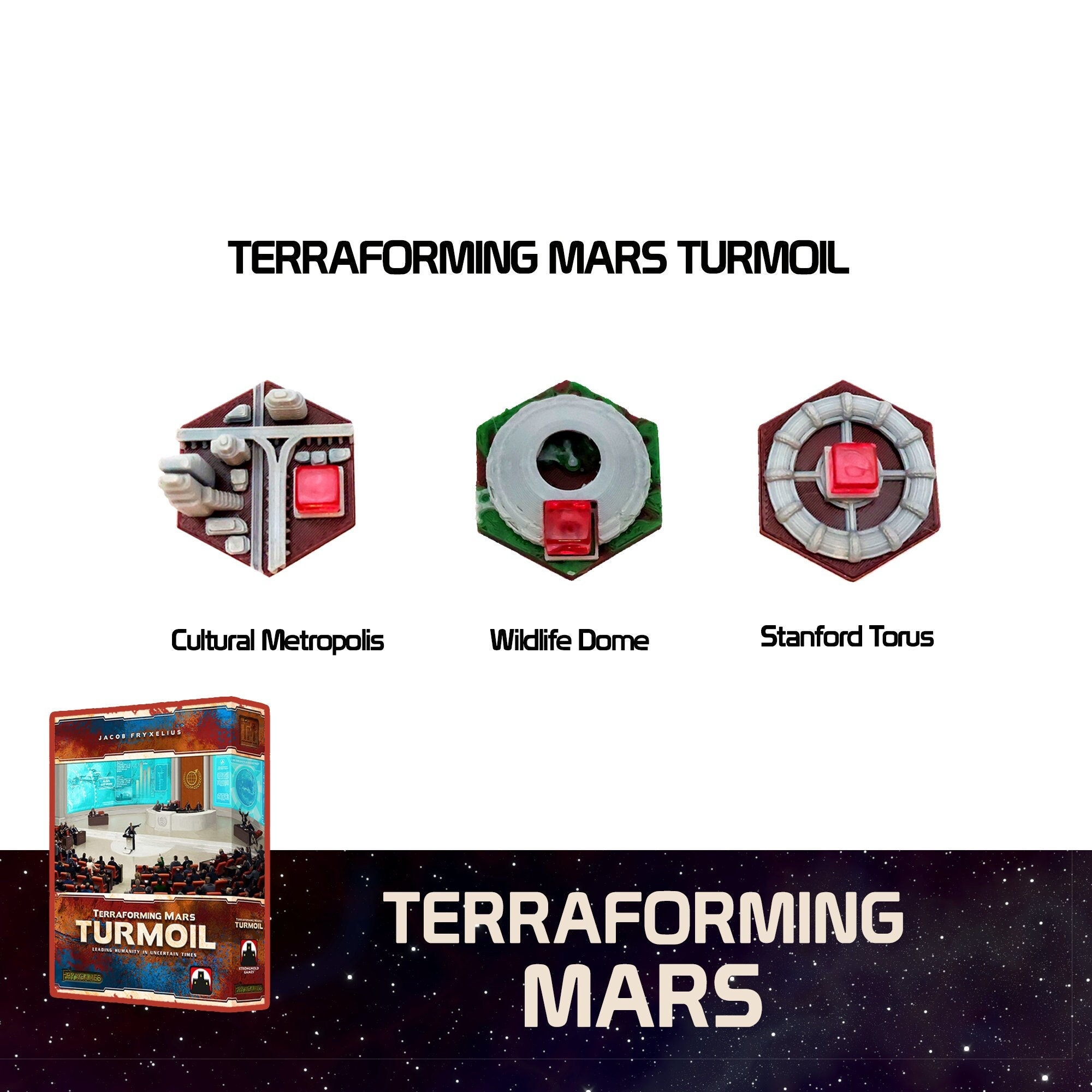 Terraforming Mars Turmoil Expansion Tiles Board Game - Etsy