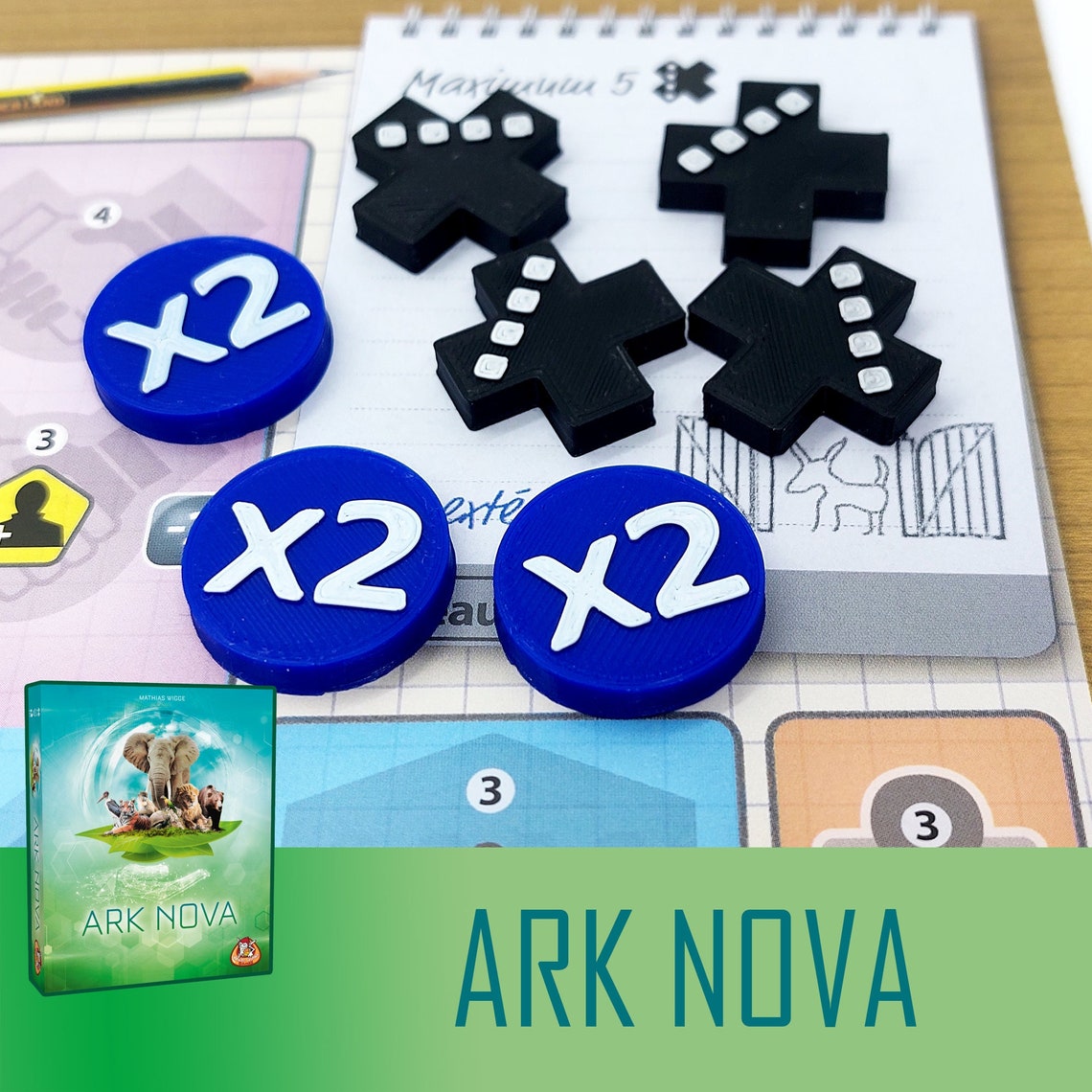 Ark Nova 28x Multiplier Tokens Board Game - Etsy