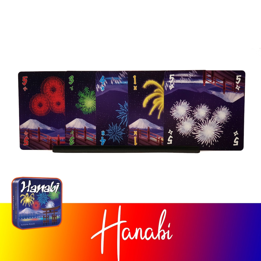 Hanabi Card Game 5x Playing Cards Holder - Etsy