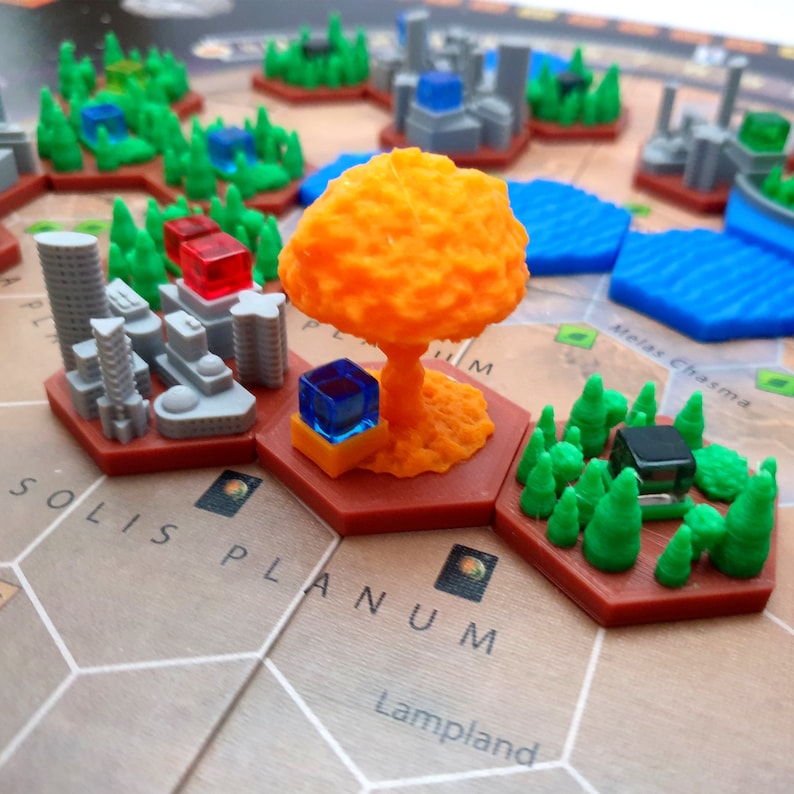 Terraforming Mars Nuclear Zone Nuke Tile Board Game - Etsy