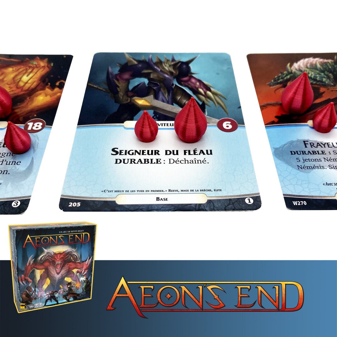 Aeon's End 60x HP Droplets Health Tokens Board Game - Etsy