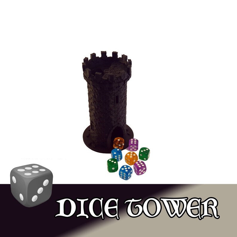 Medieval Dice Tower With Stairs Board Game - Etsy