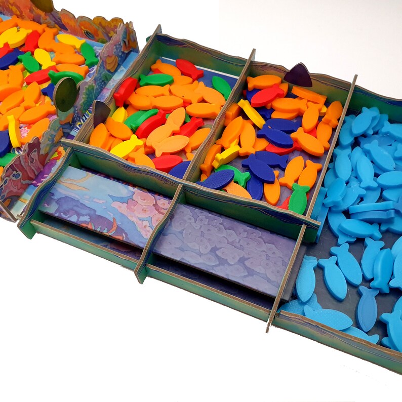 Oceans 240x Deluxe Fish Tokens Board Game - Etsy