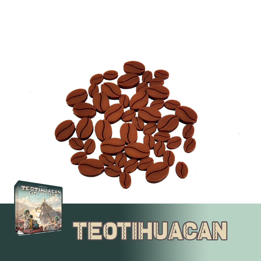 Teotihuacan 50x Deluxe Cocoa Tokens Board Game - Etsy