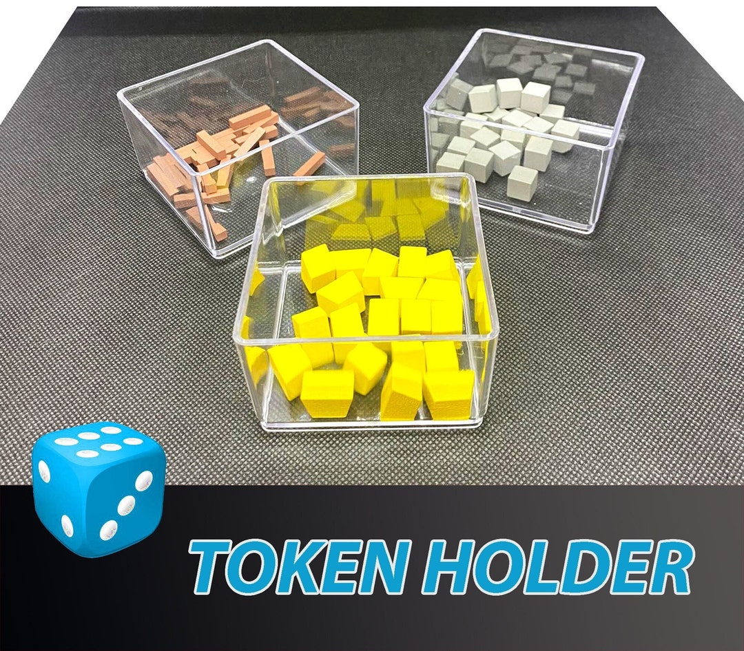 3x Transparent Token Boxes Board Games - Etsy