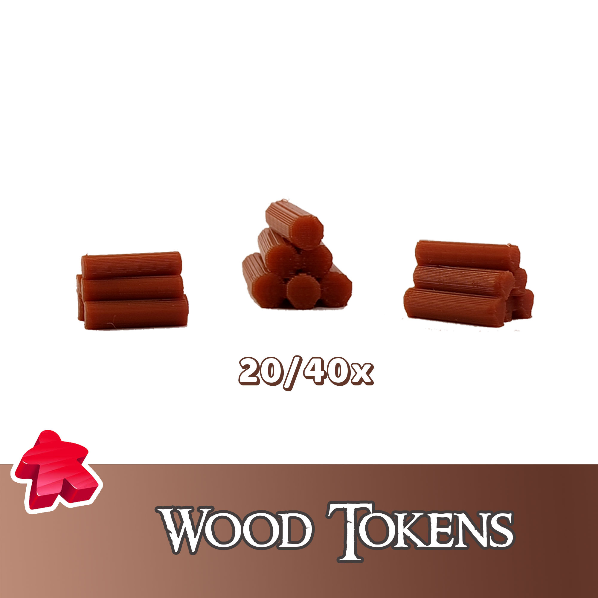 20/40x Deluxe Wood Lumber Resource Tokens Board Game - Etsy