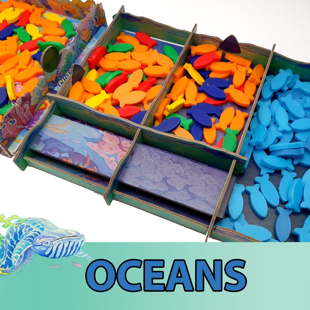 Oceans 240x Deluxe Fish Tokens Board Game - Etsy